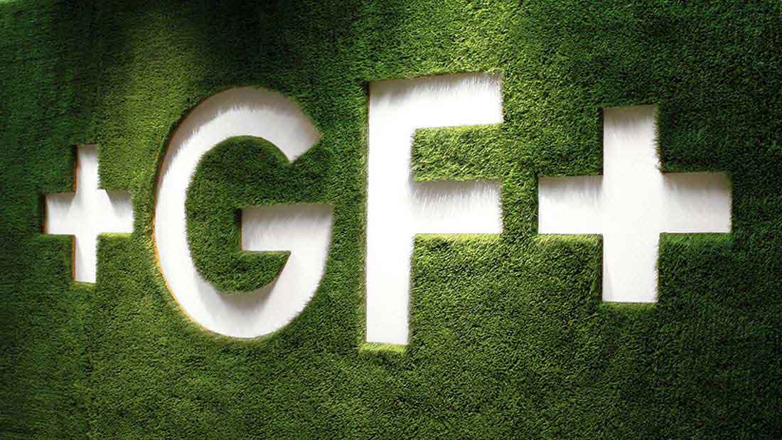 Grassland | Logos, Schrift und Wandgestaltung aus Echtgras